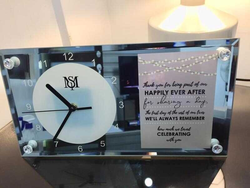 Personalized Glass Clock (Souvenir, Gifts, Plaque, And Others) | Shopee ...