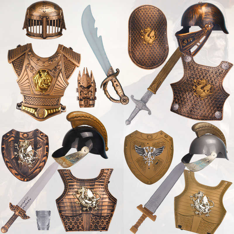 Children's Toys Roman Warrior Armor Wearable Shield Realistic Samurai ...