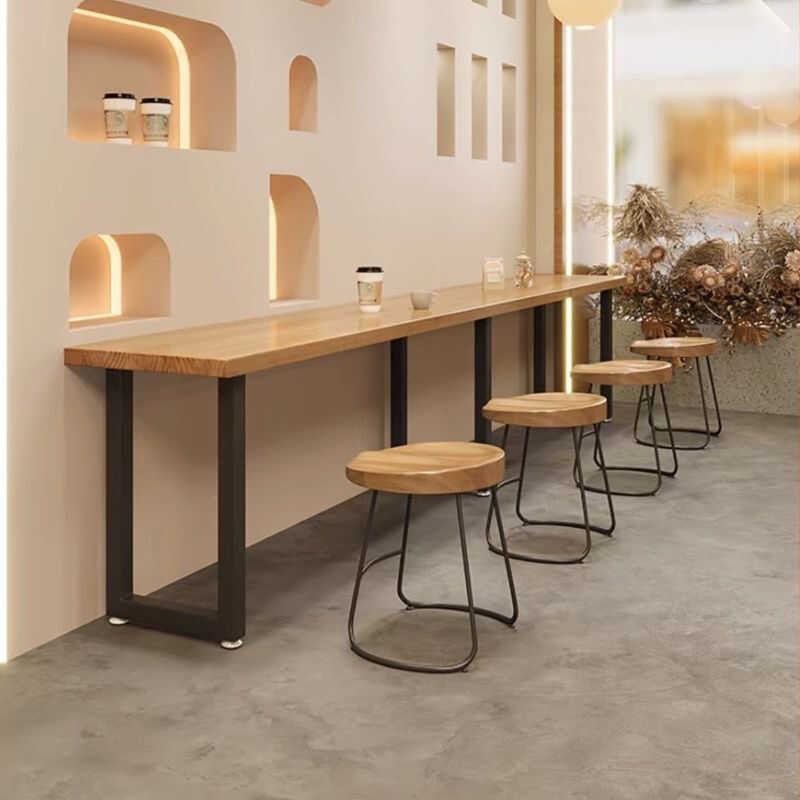 A Low Industrial Style Convenience Store Snack Bar Counter Narrow ...