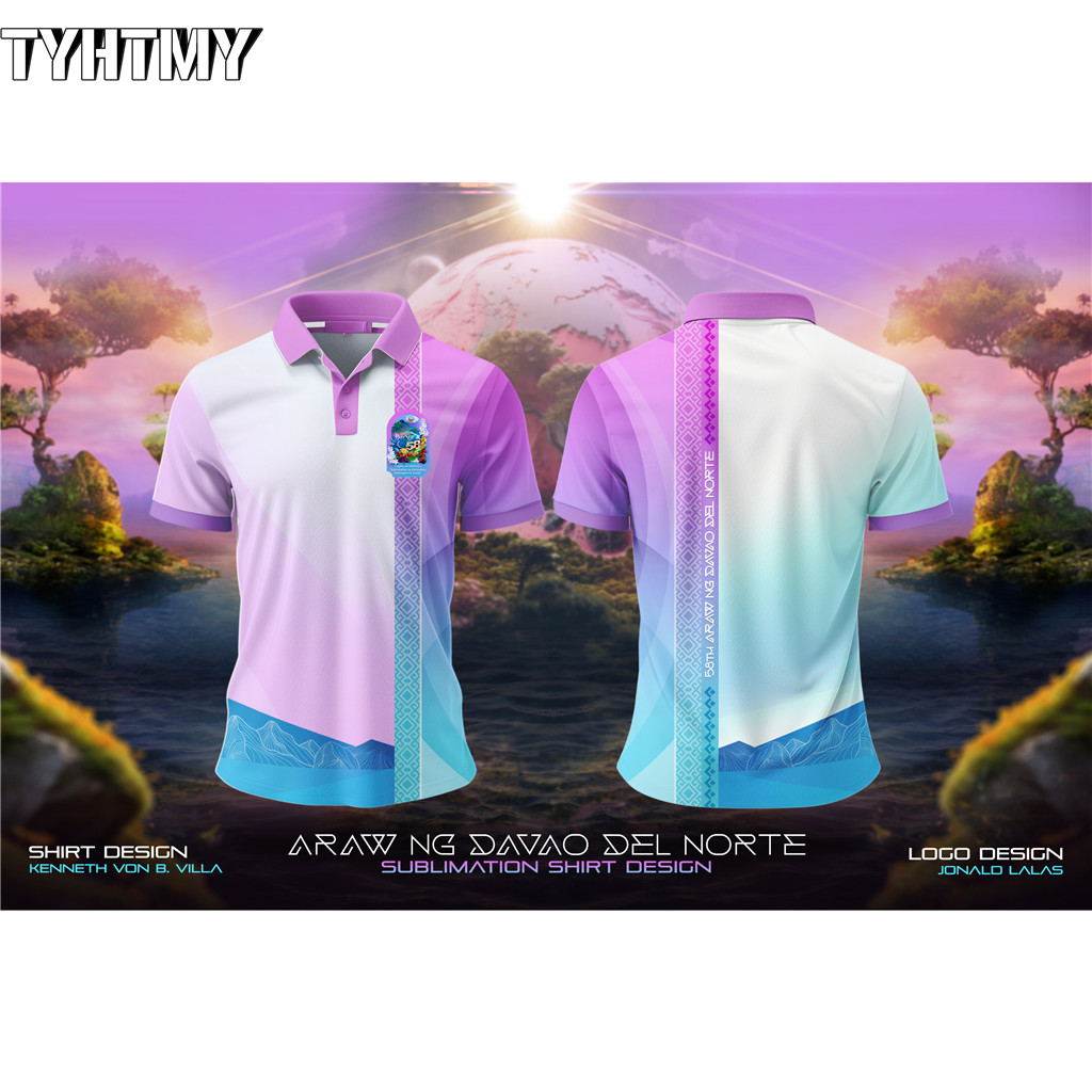 2025 Summer Full sublimation 3D Design Davao del Norte Official uniform 58 Anniversary Official ...