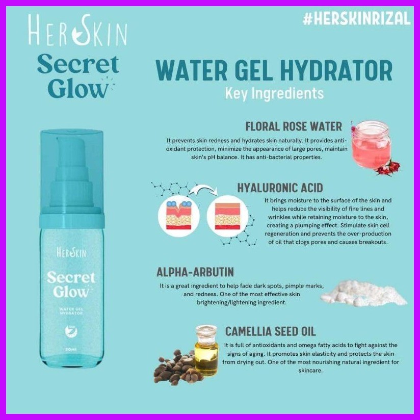 HerSkin Secret Glow Set with free cotton pads | Shopee Philippines