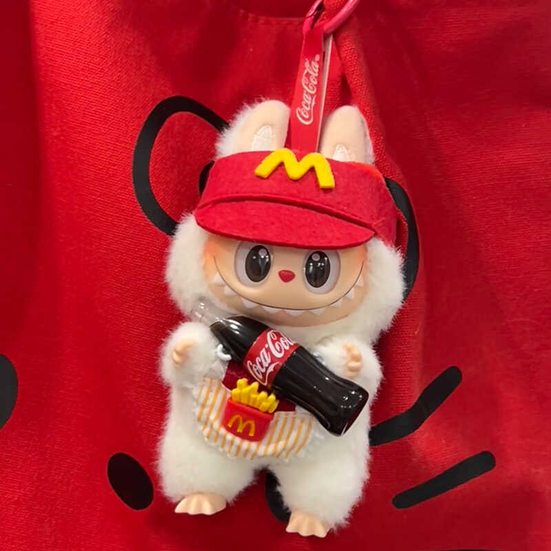 Labubu Coca-Cola Series Doll Clothes Labubu Vinyl Face Mcdonald's Set ...