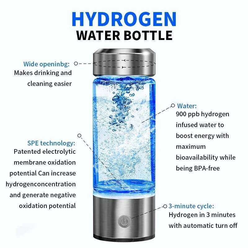 Alcohol Spray Bottle Hydrogen Rich Portable Generator Alkaline Maker ...