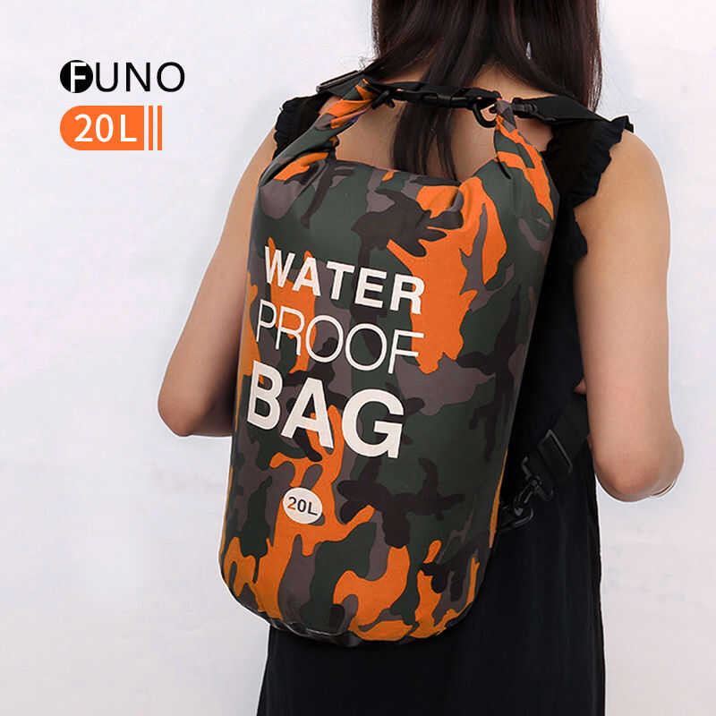 Ocean Pack Backpack PVC Double Shoulder Waterproof Bucket Fishing Dry ...