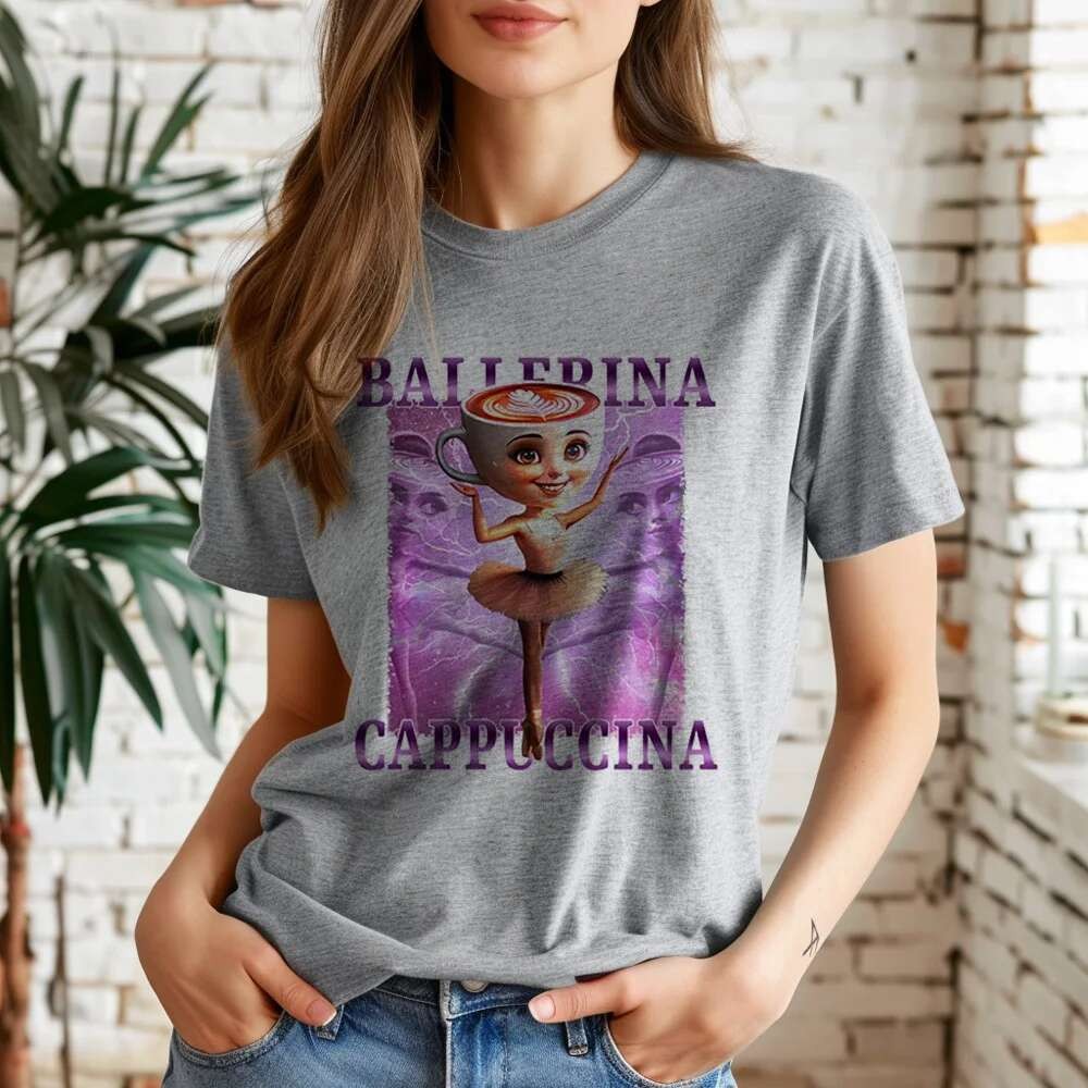 Italian Brainrot Tung Tung Tung Sahur tshirt female Digital korean ...