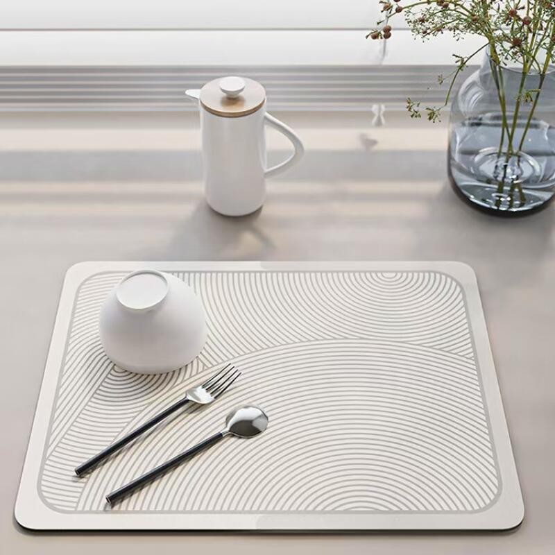 Durable Beautiful Kitchen Drying Mat Water-absorbing Mat Bathroom Mat ...