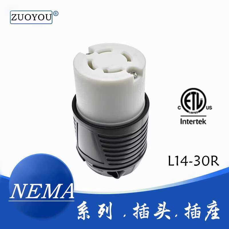 American NA Power Plug L14-30R 30A 125/250V Generator Equipment Wiring ...