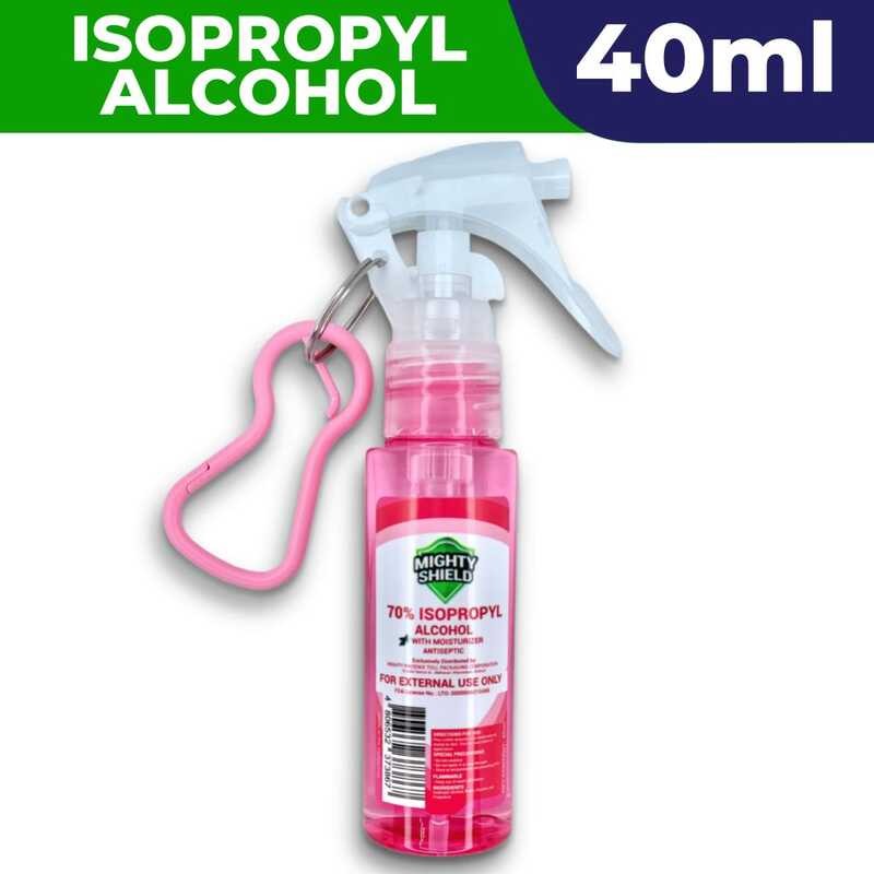Mighty Shield Isopropyl Alcohol 70% With Moisturizer 40Ml PINK POCKET ...