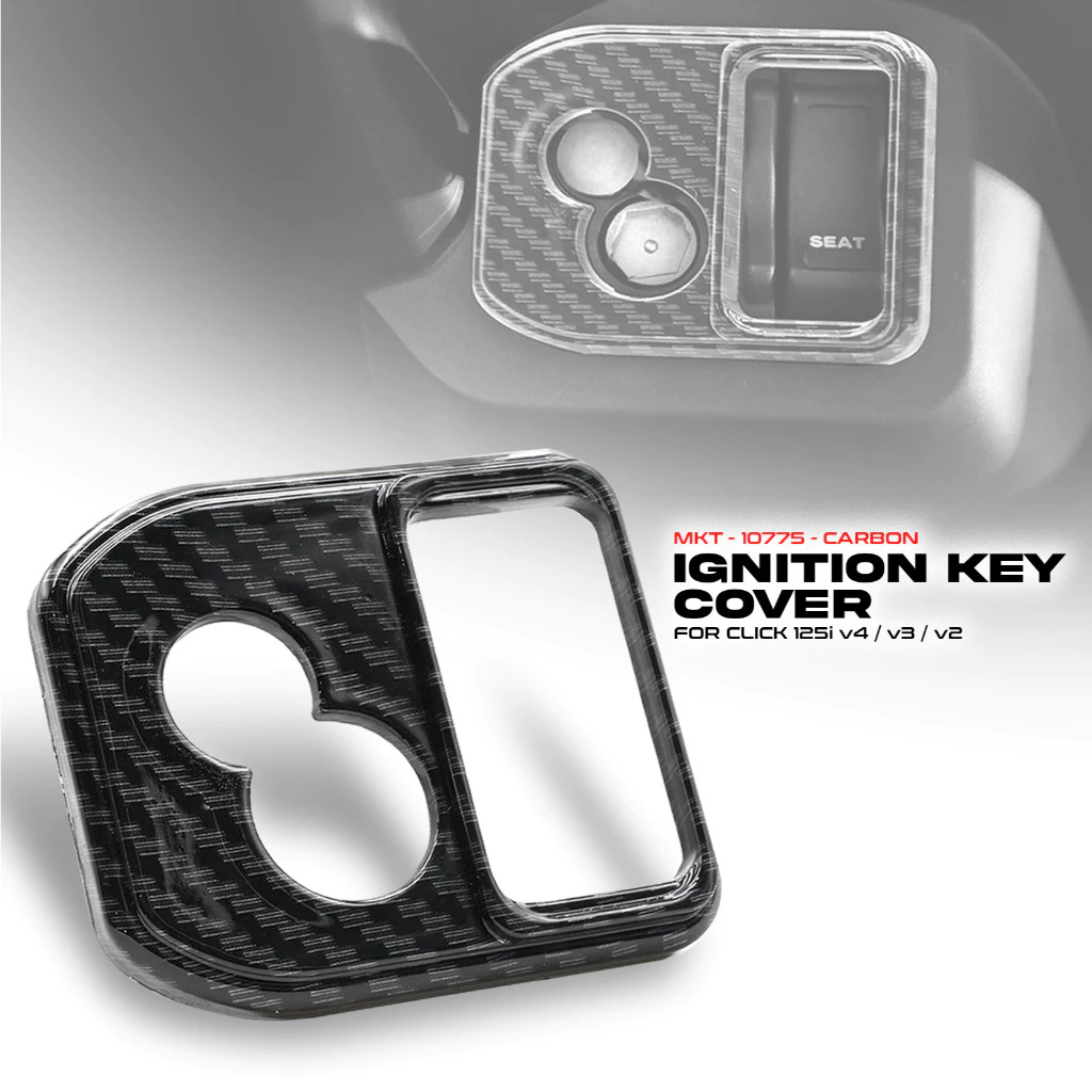 CLICK 125I V2 V3 V4 IGNITION KEY COVER CARBON / FORGED IGNITION LOCK ...