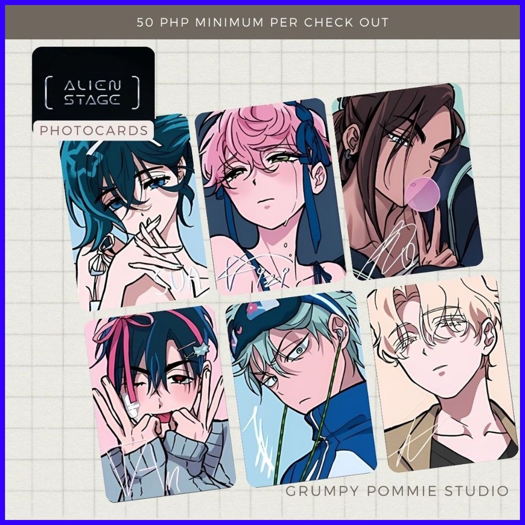 [650 gsm] Alien Stage Holo Photocard Set [UNOFFICIAL / FANMADE ...