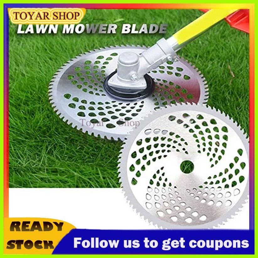 ∆ ♟ Grass Cutter 40T Carbide Circular Blade Brush Cutter Lawn Mower ...