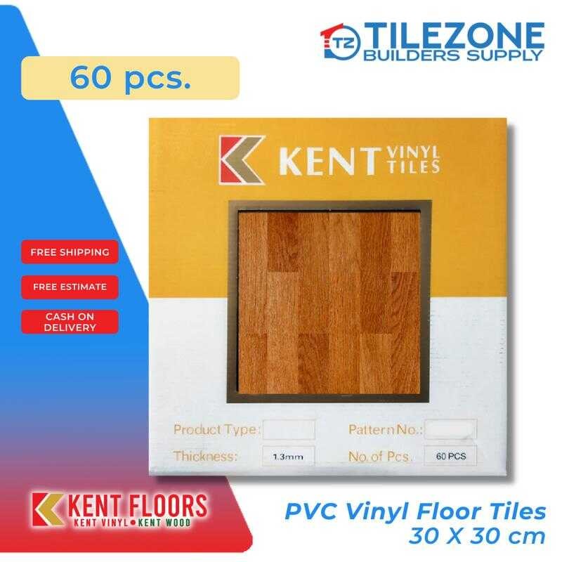 60 Pcs. Kent Floors PVC Vinyl Flooring - 30X30 Cm 1.3Mm Premium Design ...