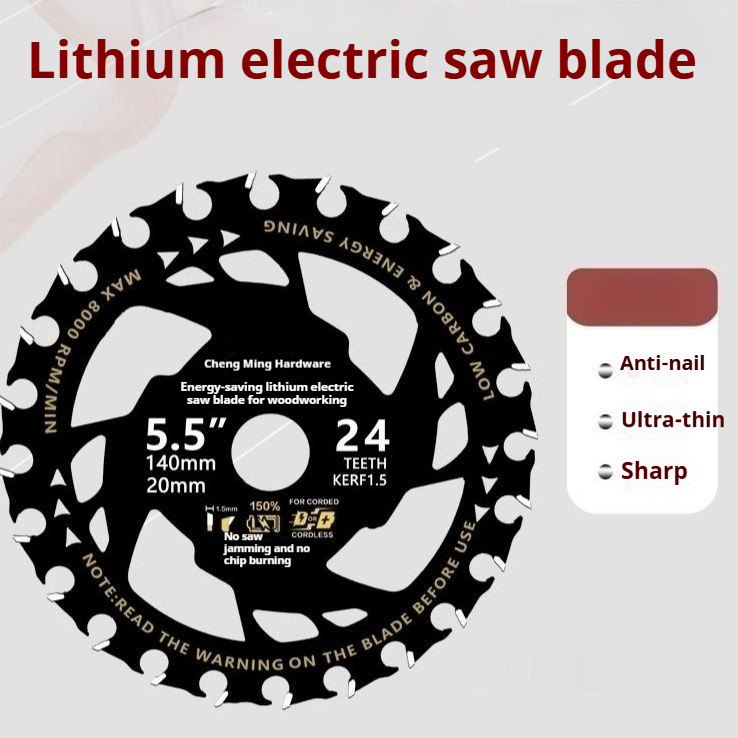 Lithium Electric Circular Saw Blade Rust-resistant Tungsten Carbide ...