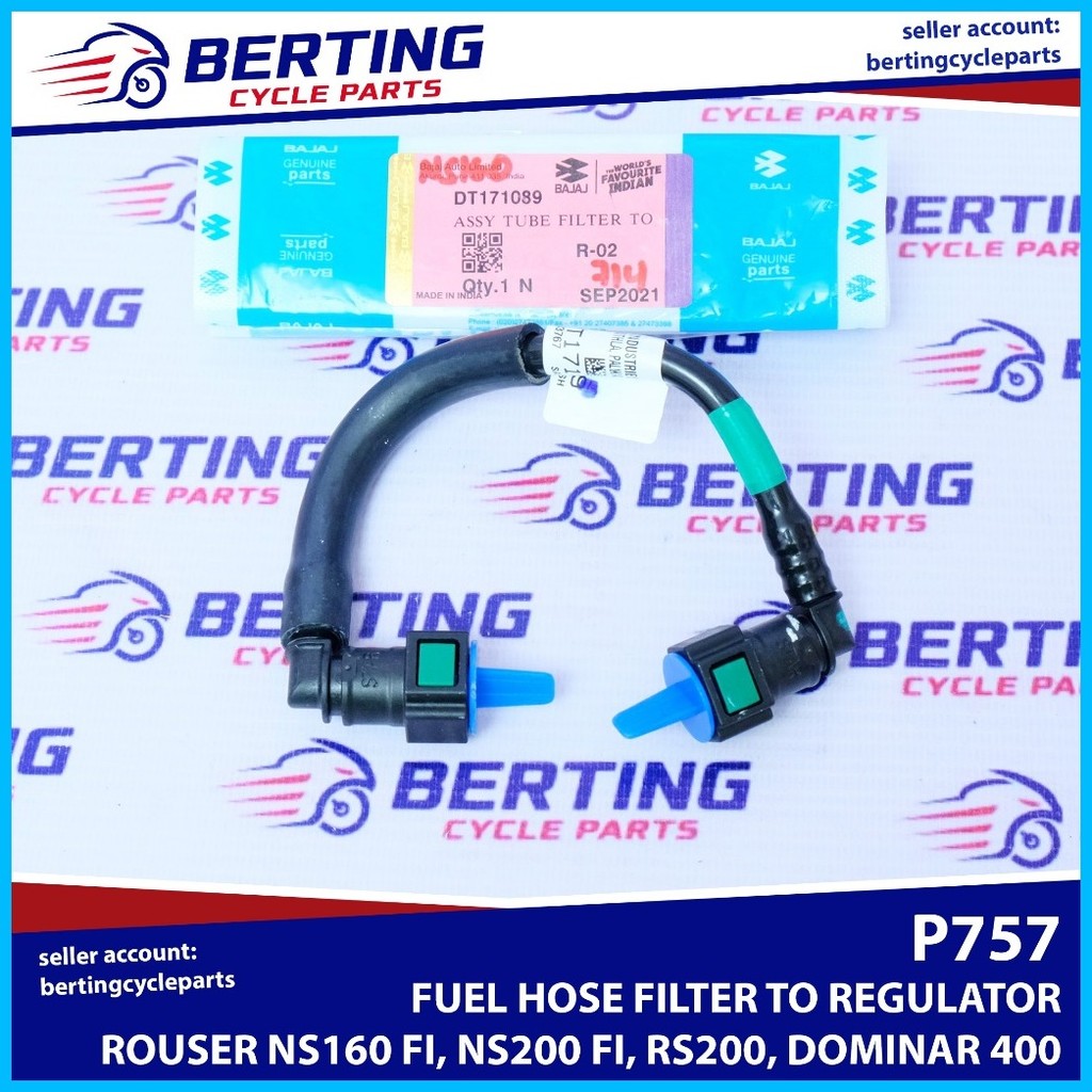 FUEL HOSE FILTER TO REGULATOR Rouser NS160 NS200 FI RS200 Dominar 400 ...