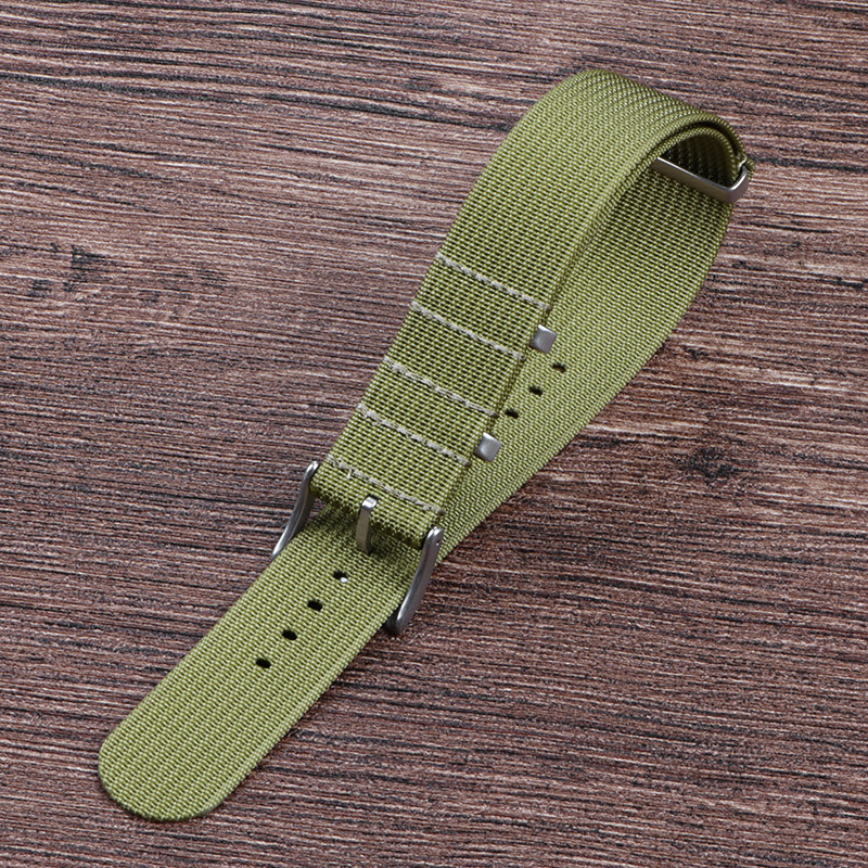 NATO Nylon Watch Strap ZULU Canvas Watch Band One Piece Loop Bracelet ...