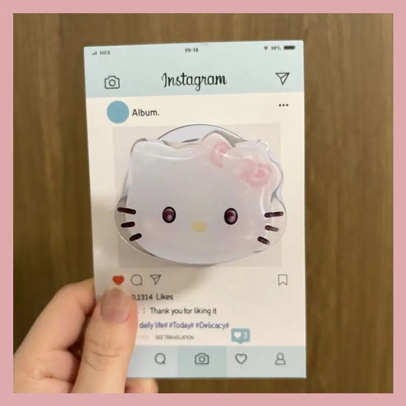 New Cute Cartoon Magnetic Phone Holder Kawaii Sanrio Hello Kitty's ...