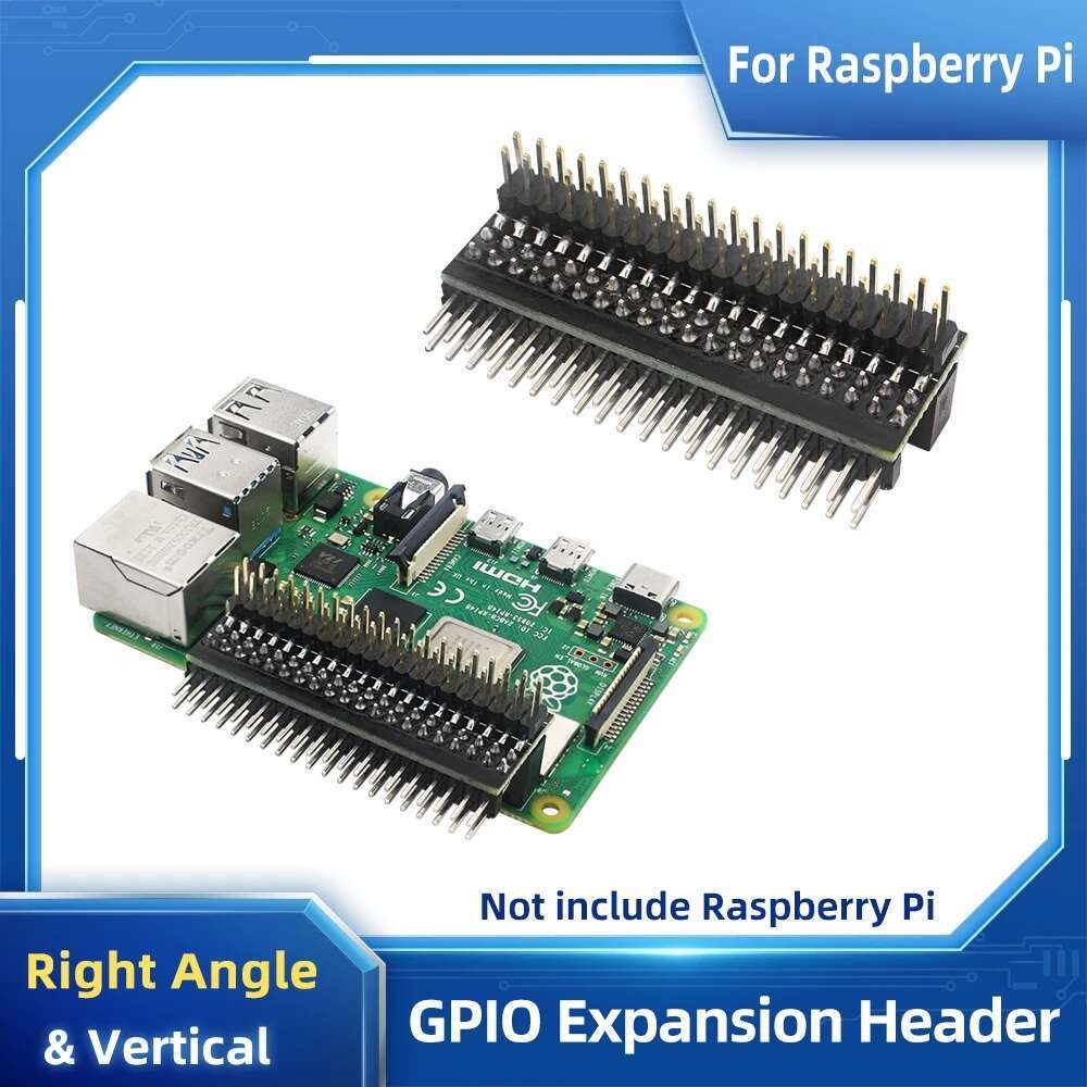 VN Raspberry Pi 5 GPIO Header Expansion Right Angle GPIO Connector for ...