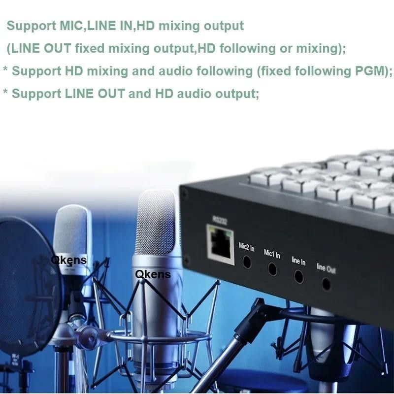 4K HDMI Video Mixer Switcher Multi Camera Streaming Live Production ...