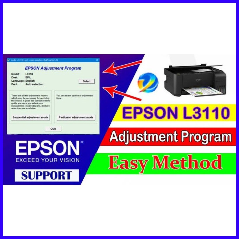 Epson Resetter Tool L3110 | Shopee Philippines