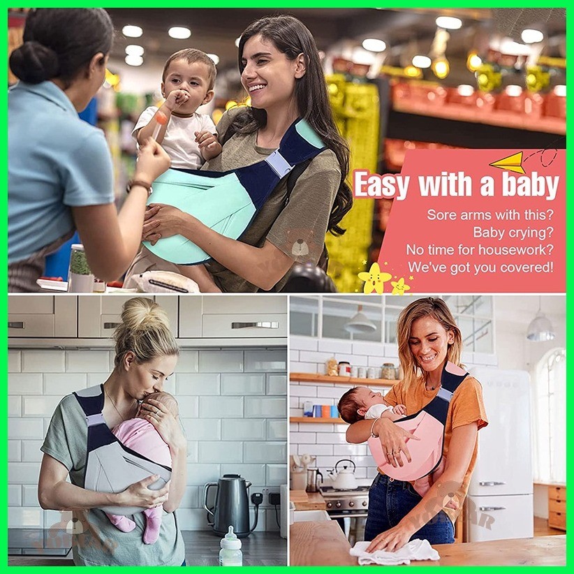 Baby Carrier Baby Wrap Carrier Newborn Breastfeeding Cover Support ...