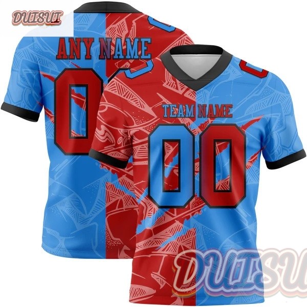 【FREE CUSTOM NAME AND NUMBER】CUSTOM GRAFFITI PATTERN ROYAL-RED-BLUE ...