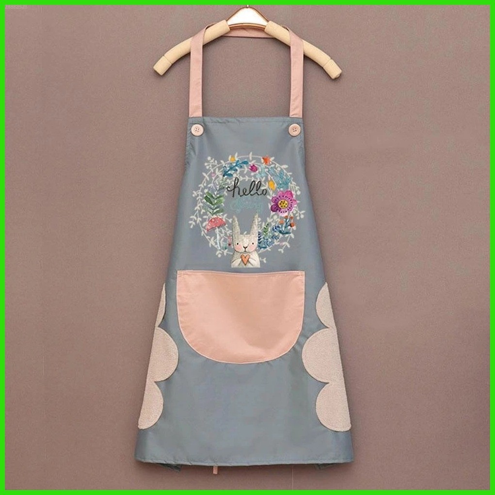 Perfect Life Rabbit Waterproof Thickened Erasable Hand Apron Kitchen ...