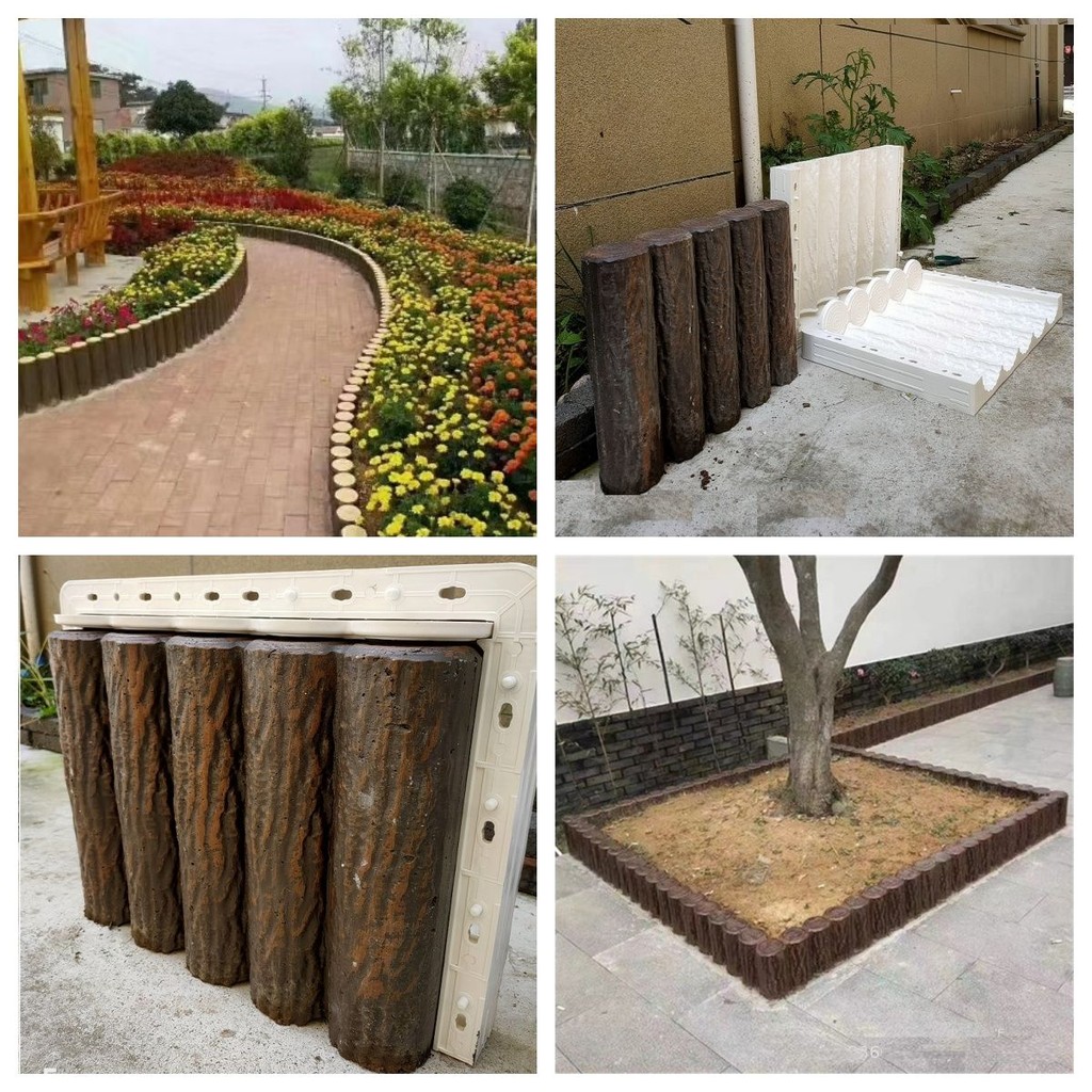 Cement Mold Fence Mold Courtyard Flower Bed Cement Stump Mold Small ...