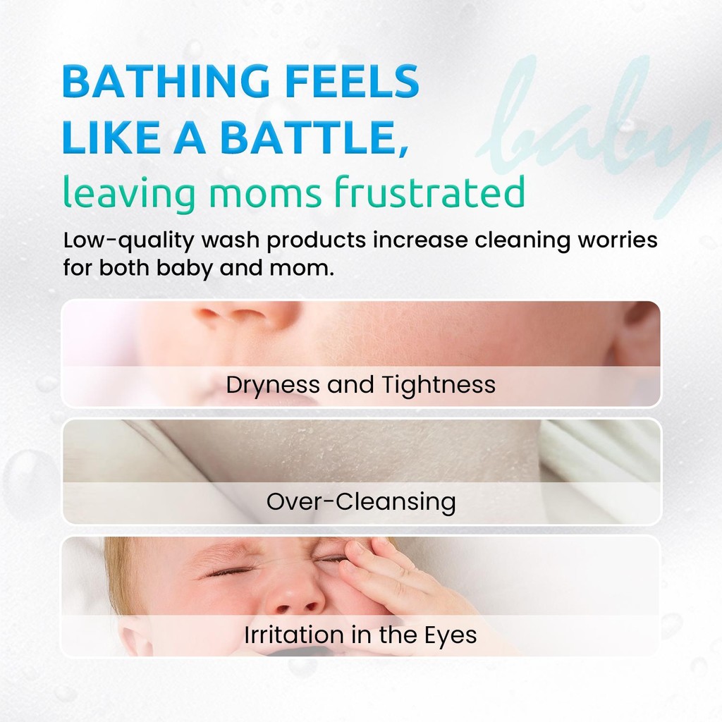 [Bundle] Tenderoo Baby Shampoo Body Wash Lotion Facial Cream Gentle ...