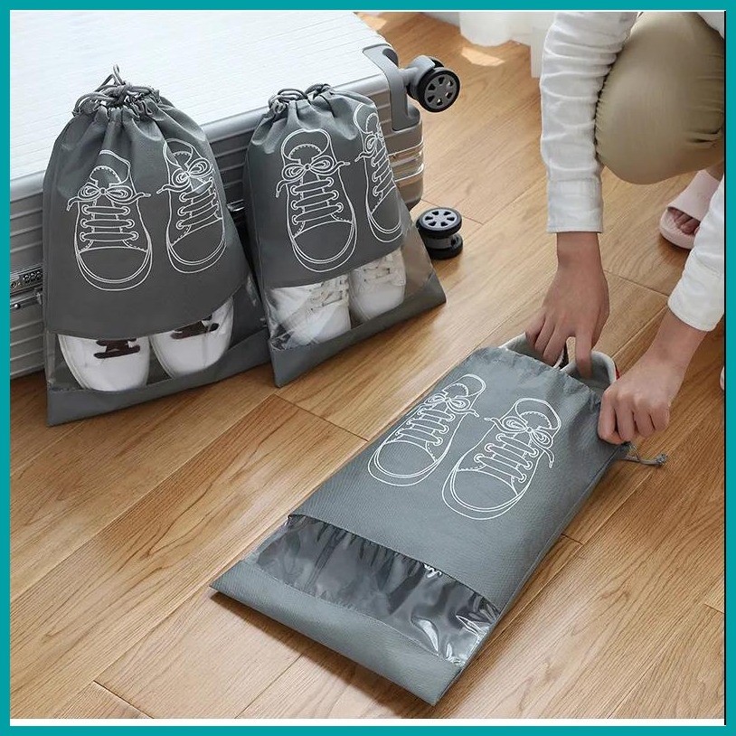 Shoe storage bag Simple storage bag drawstring pocket Non Woven Dust ...