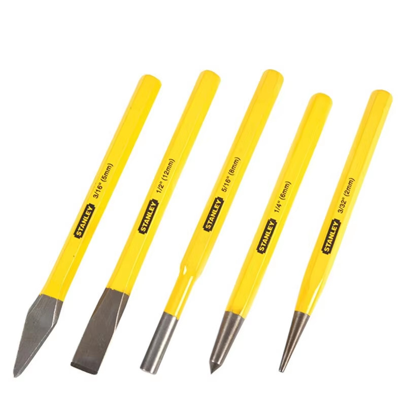 STANLEY 95-248-22 Masonry Chisel 5Pcs 2/5/6/8/12mm Cylindrical Punch ...