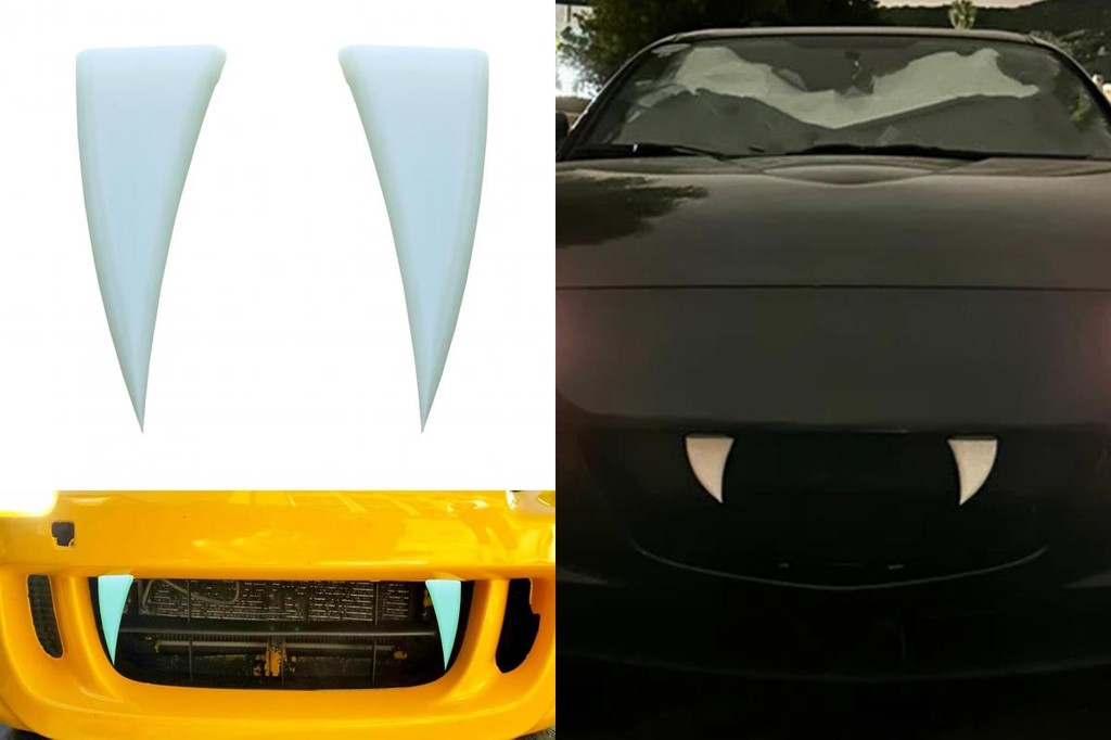 [Fx] Spooky Car Teeth Decoration All-weather Halloween Car Decoration ...