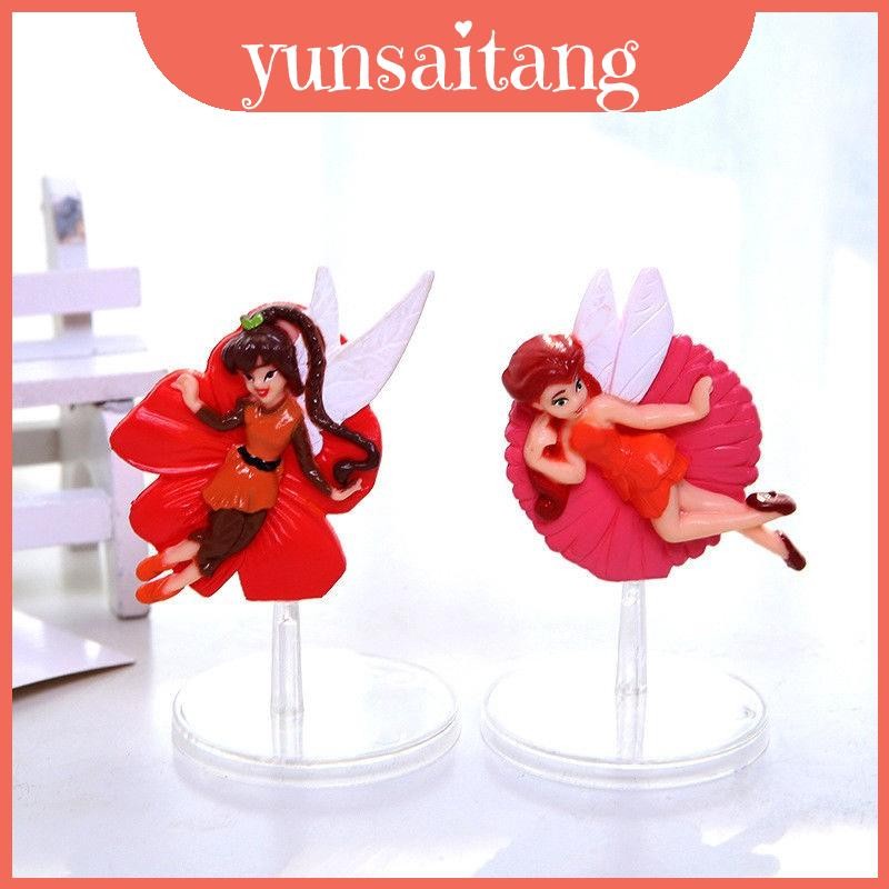 Princess Delightful Tinkerbell Fairy Action Figures For Perfect Toppers ...