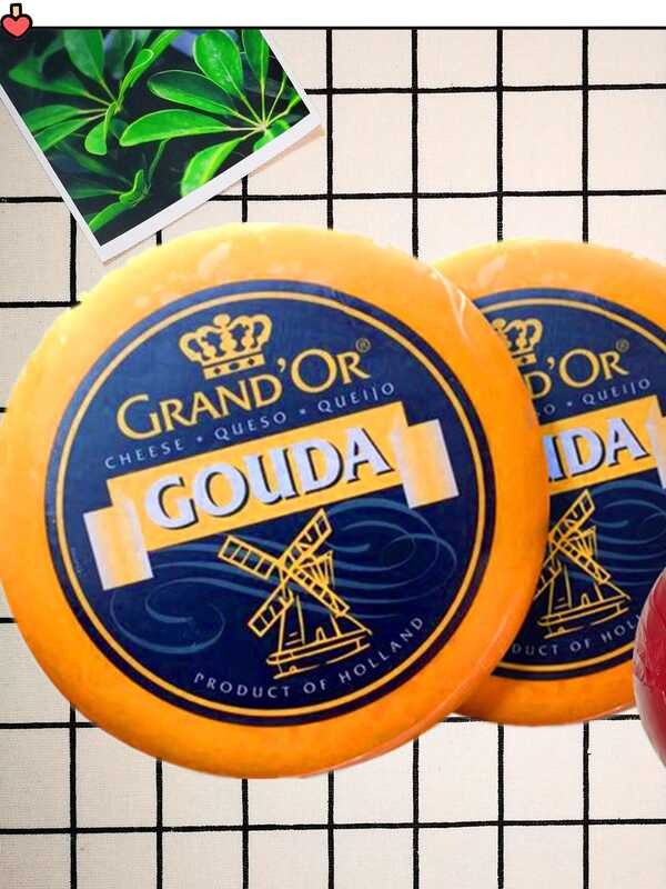 Olandes Debao Gouda Yellow Wave Wheel Cheese 500g Instant Paired with ...