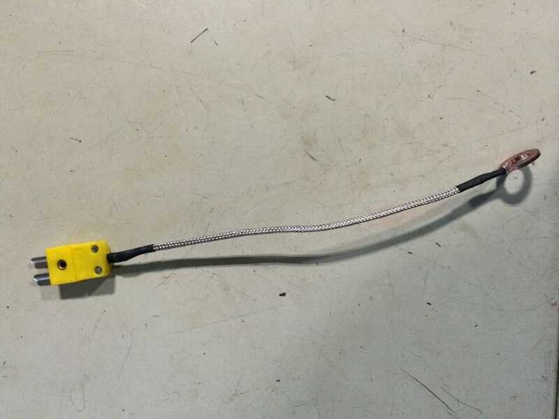 Laboratory specific spark plug gasket temperature sensor, motorcycle ...