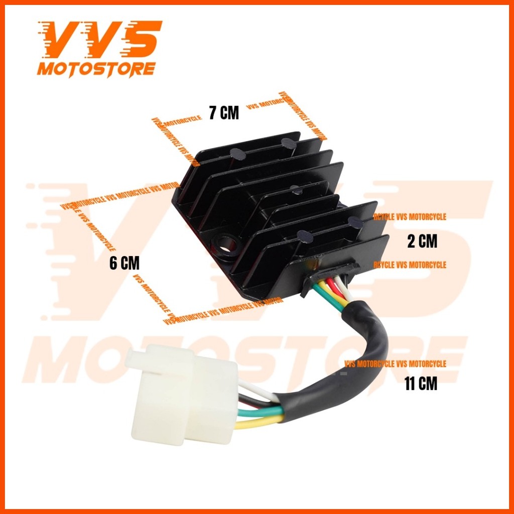 LiHua Fullwave Rectifier Regulator 5-Pin GY6 Original Made in Thailand ...