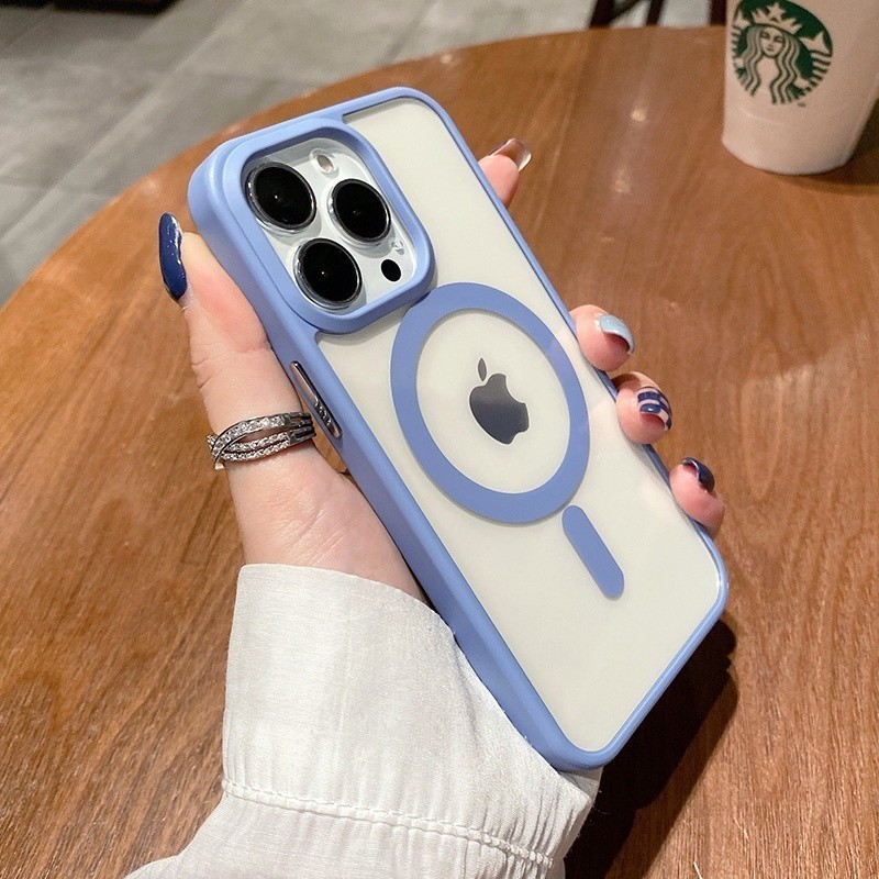 Ultra Clear Built-in Magnetic Circle Soft Casing Phone Case Compatible ...