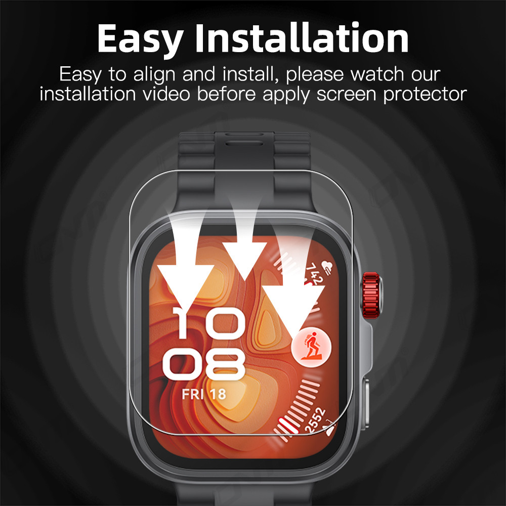 Premium Tempered Glass For Huawei Watch Fit 4 Pro Easy Install Screen ...
