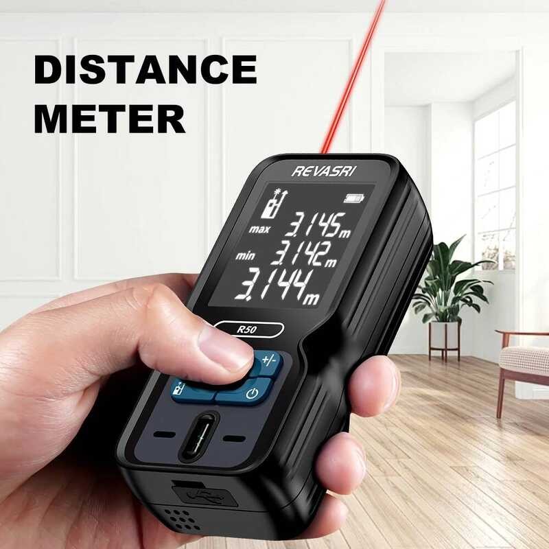 6 Laser Distance Meter 50M/80M/120M Rangefinder Profesional Meter Laser ...