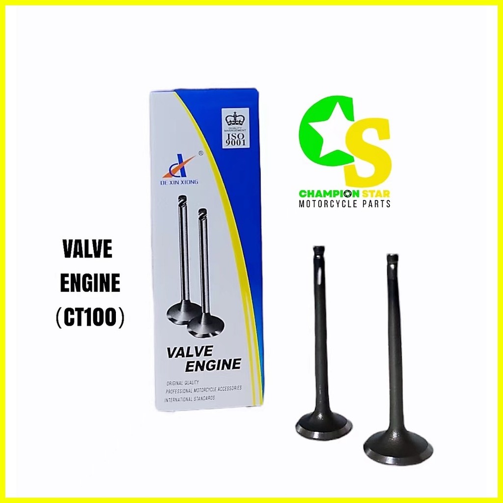 MOTORCYCLE PARTS ENGINE VALVE FOR CT100/BAJAJ | Shopee Philippines