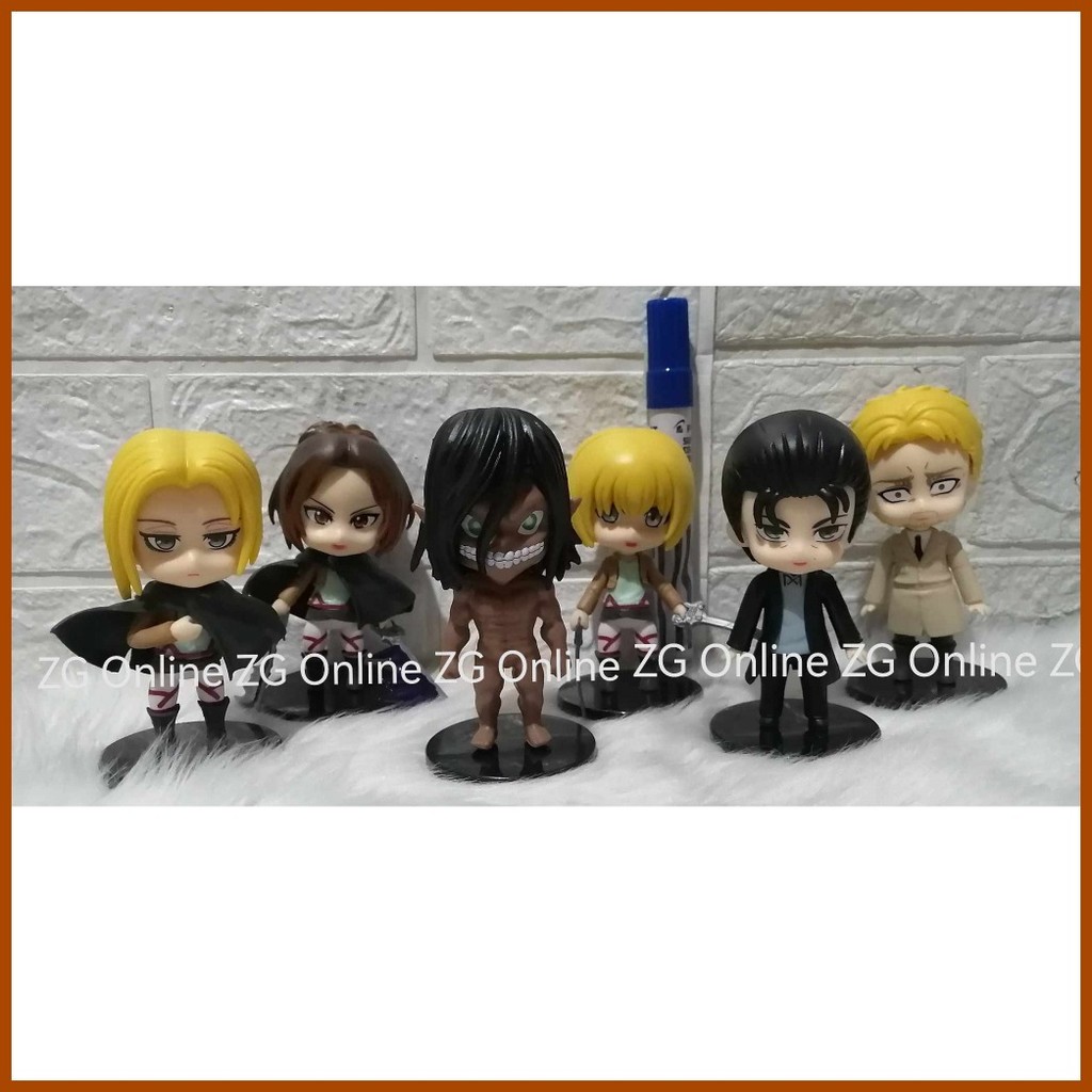 Attack On Titan AOT Eren Mikasa Armin Sasha Levi Hanji Reiner ...