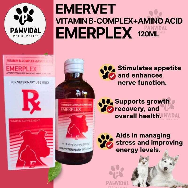 Emerplex For Dogs And Cats 120 Ml Vitamin B Complex Syrup Oral ...