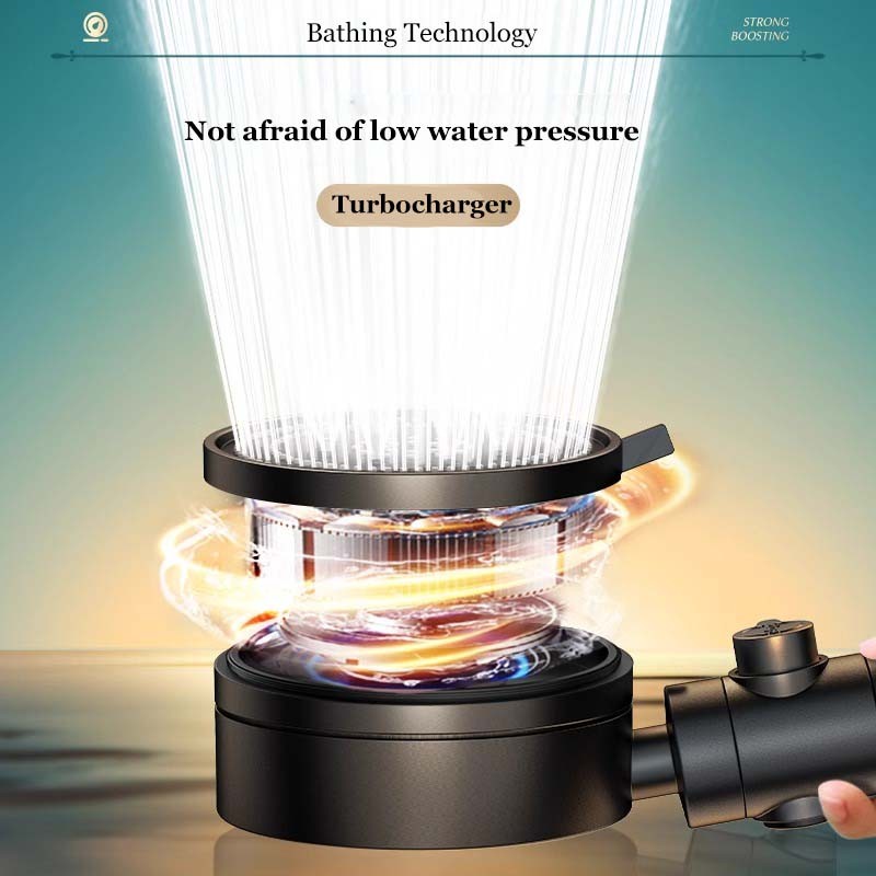 Shower Head Set shower with faucet 9-speed Pressurized Bathroom Shower ...