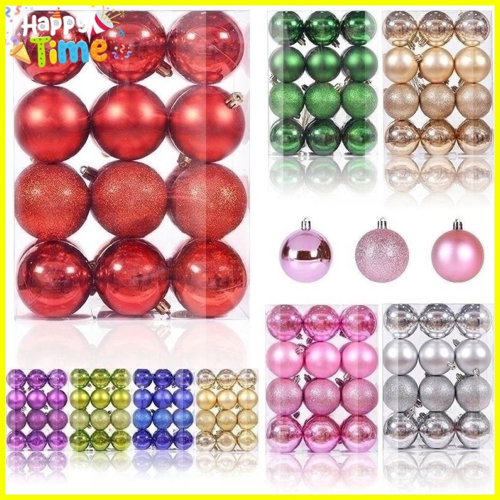Christmas Balls Decorations Set Big Size Seasonal Xmas Ball Ornament ...