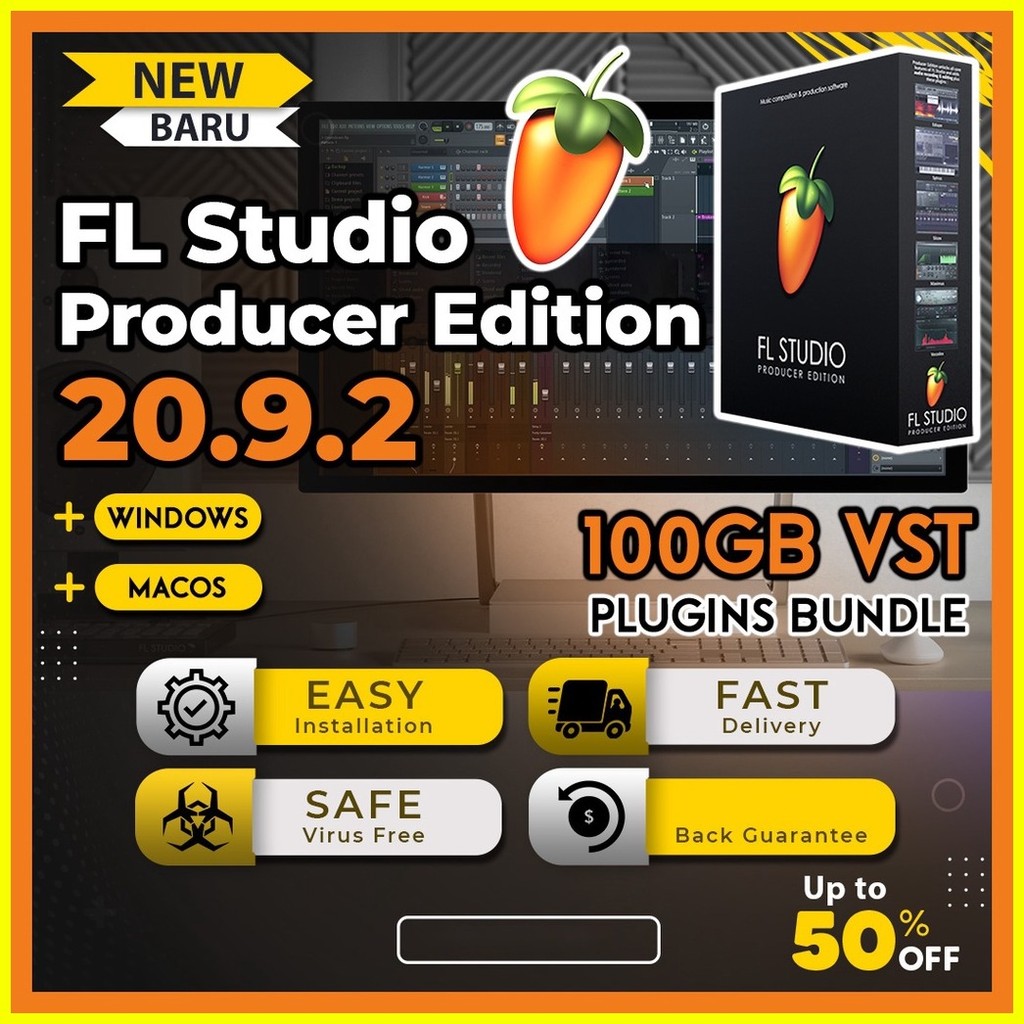FL Studio Producer Edition v20.9.2 + Signature Bundle [100GB VST ...