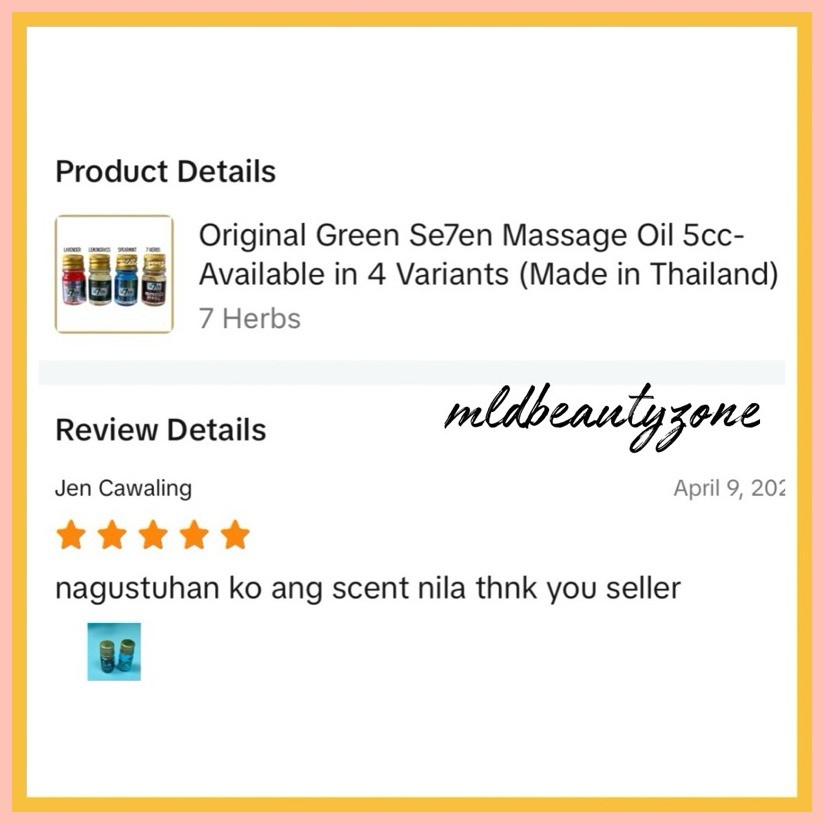 Original THAI GREEN SE7EN Water Balm 5cc-Available in 4 Variants (Made ...