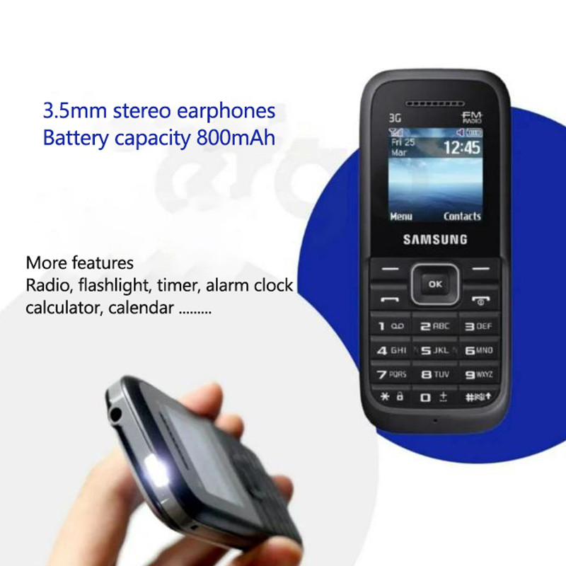 Original SAM B109 Keypad Cellphone 3G Keypad Phone Single SIM Basic ...