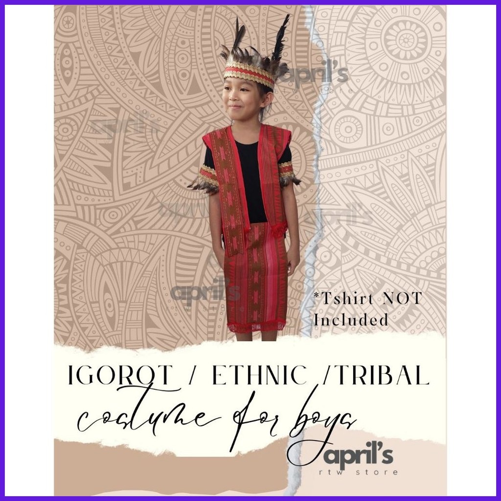 Igorot / Ethnic / Tribal Costume For Boys | April Store | Shopee ...