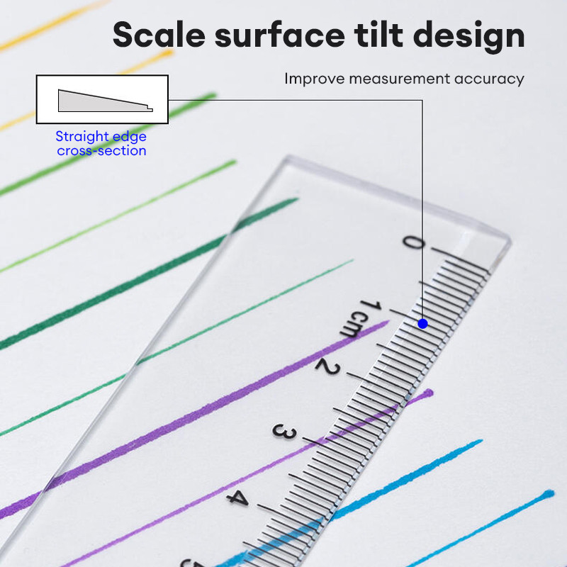 Deli 30cm Square Feet Plastic Ruler 6230 1PC | Shopee Philippines