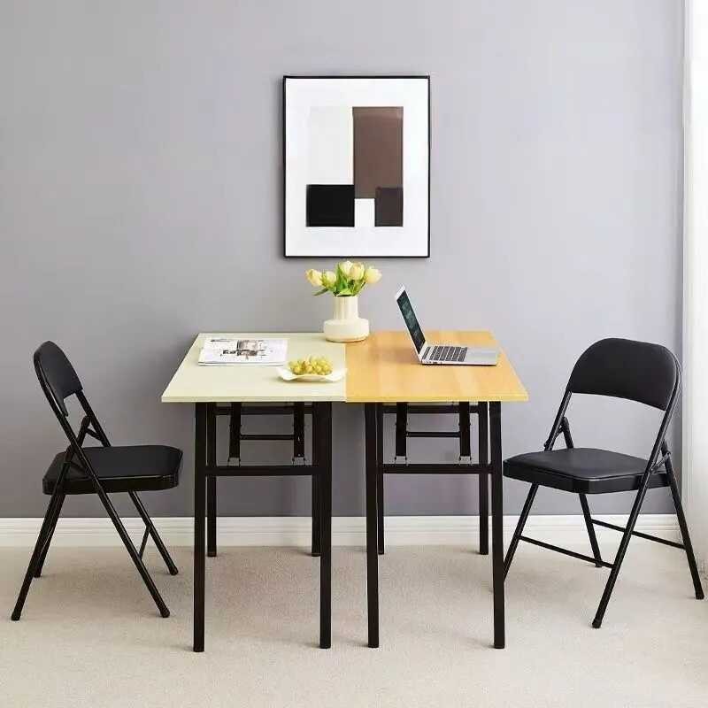 AA Folding Rectangular Training Simple Computer Meeting Study Desk ...
