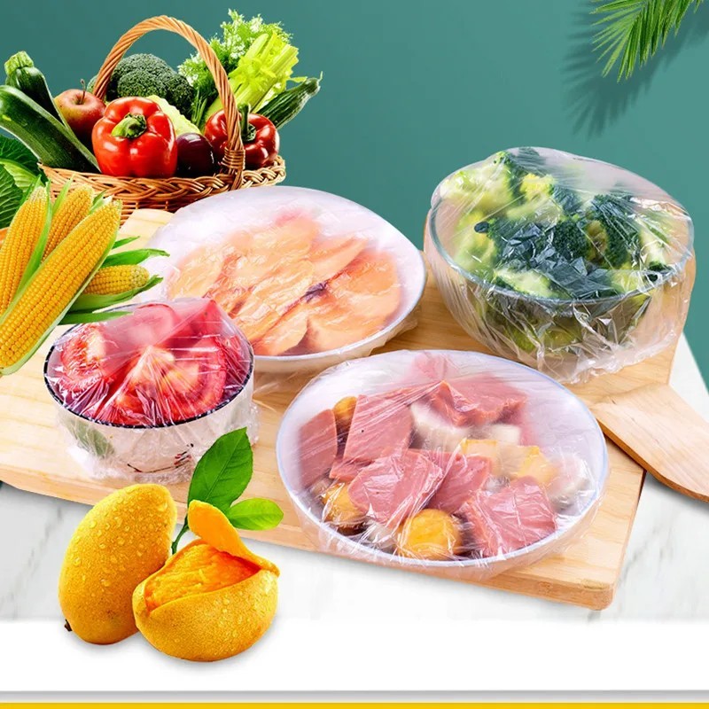 Stretchable Food Covers 300pcs Reusable Plastic Food Protector for ...